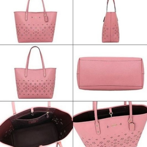 Coach | Bags | Coach F28973 Floral Perforated Tote | Poshmark